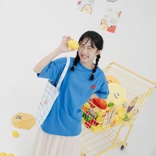 QUEENSHOP_ S 女裝 聯名 Second Morning 可愛繡圖寬版上衣 三色售 現+預 01190144