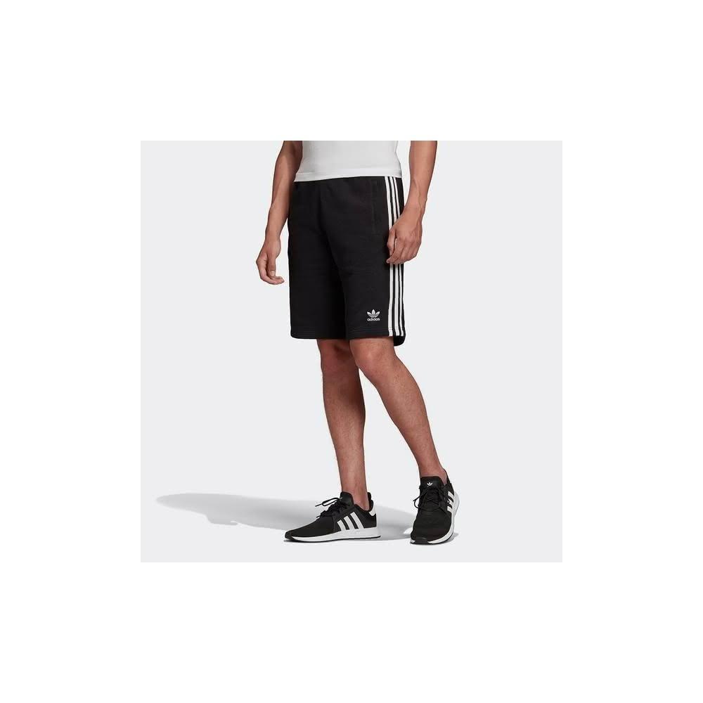 【adidas 愛迪達】ADIDAS 3-STRIPE SHORTS 黑白色 三線褲 運動短褲 愛迪達 鹿唅(DH5798)
