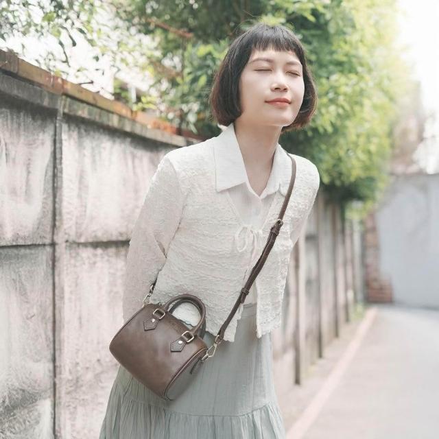 CALTAN DESIGN | 真皮迷你經典波士頓包 234025 兩色(真皮 皮包 包包 穿搭 斜背包) - momo購物 - 2024年09月