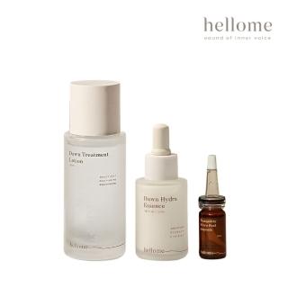 【hellome】保濕煥膚經典組(水乳精華 30ml＆保濕機能水 100ml＆拋光安瓶 10ml) - momo購物 - 2024年09月