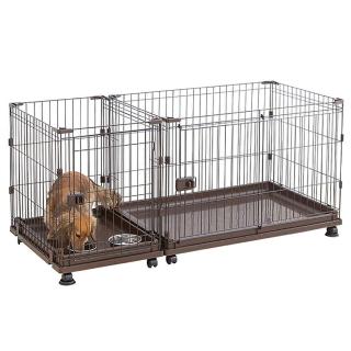 【IRIS OHYAMA 愛麗思歐雅瑪】米可多寵物精品 日本iris PCS-1400組合屋套房組狗籠貓籠(可增加多種變化pcs-1400)