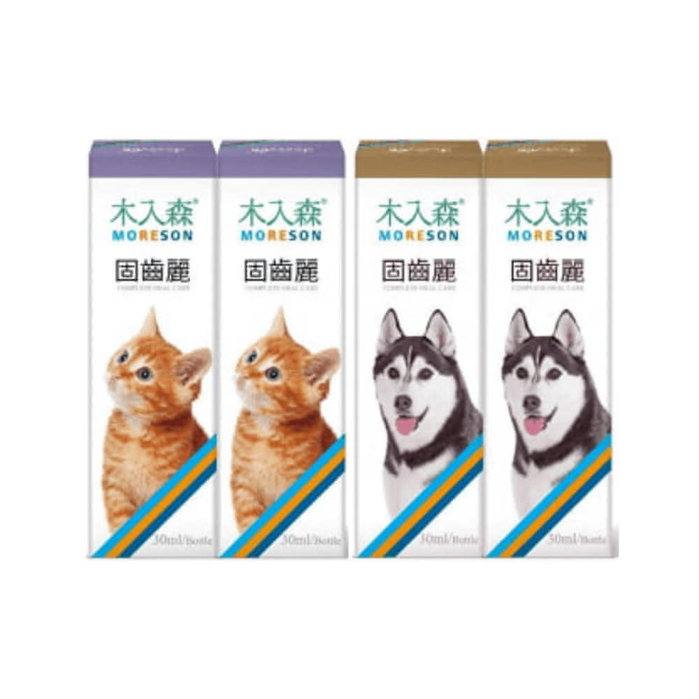 【MORESON 木入森】貓狗寵物固齒麗口滴劑30ml(木入森 貓狗口腔 口臭 保健)