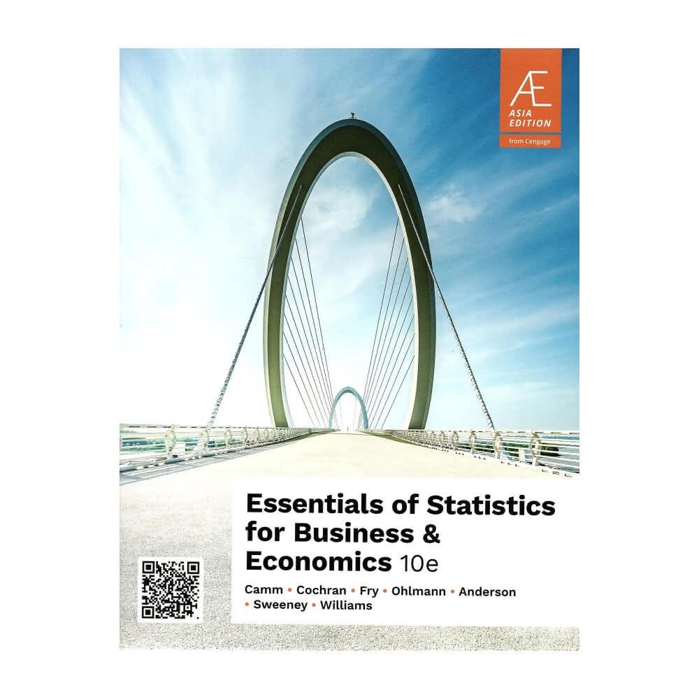 【Cengage】Essentials of Statistics for Business and Economics 10/e AE ...
