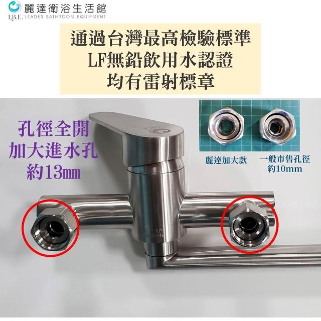 麗達衛浴台製 LF認證 廚房水龍頭 壁式龍頭 冷熱龍頭 40閥芯 ST822(廚房壁式 廚房龍頭 無鉛 水龍頭)