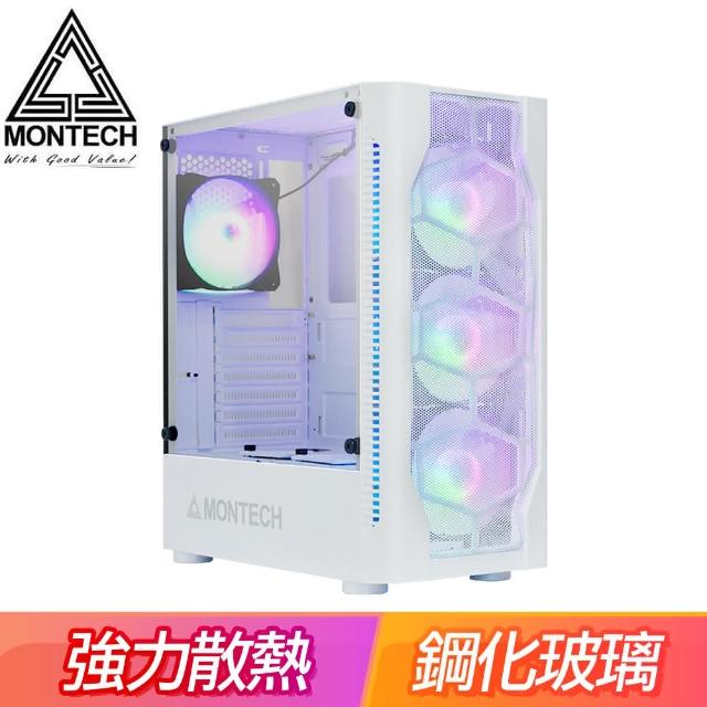 【MONTECH】君主 X1 玻璃透側 ATX電腦機殼《白》 - momo購物 - 2024年09月