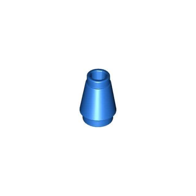 【LEGO 樂高】零件一組25入 圓錐 1x1 4589b 藍色(樂高零件)