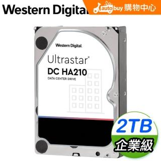 【WD 威騰】Ultrastar DC HA210 2TB 3.5吋 7200轉 128MB快取 企業級硬碟HUS722T2TALA604