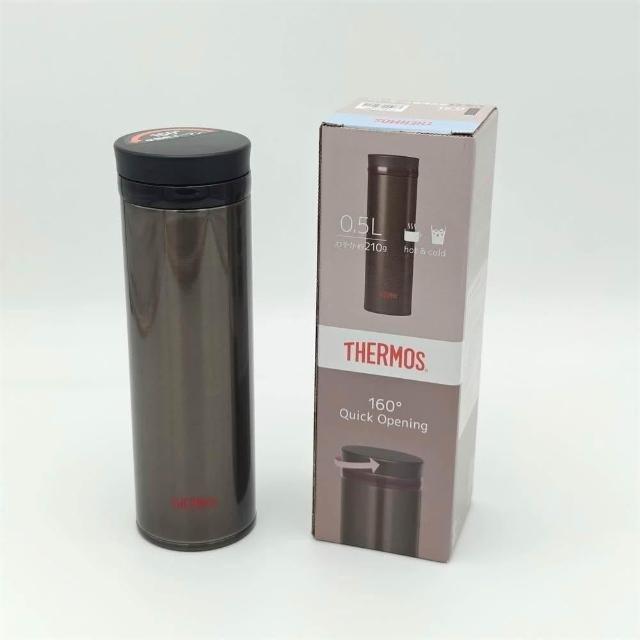 【THERMOS 膳魔師】不銹鋼真空保溫杯 500ML(旋蓋直飲 超輕量 JNO-500 JNO-501 JNO-502)