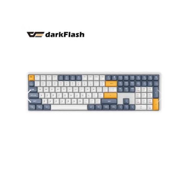 【darkFlash】大飛 darkFlash GD108 雙模機械式鍵盤 星空藍/有線-無線/黃軸/中文/無光/多媒體按鍵/熱插拔/PBT/1年保固