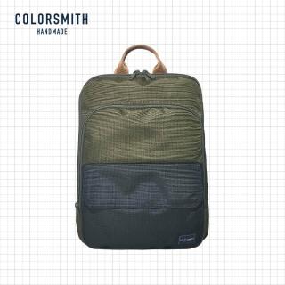 【COLORSMITH】CR2．雙層方型後背包．CR2-1399-OG