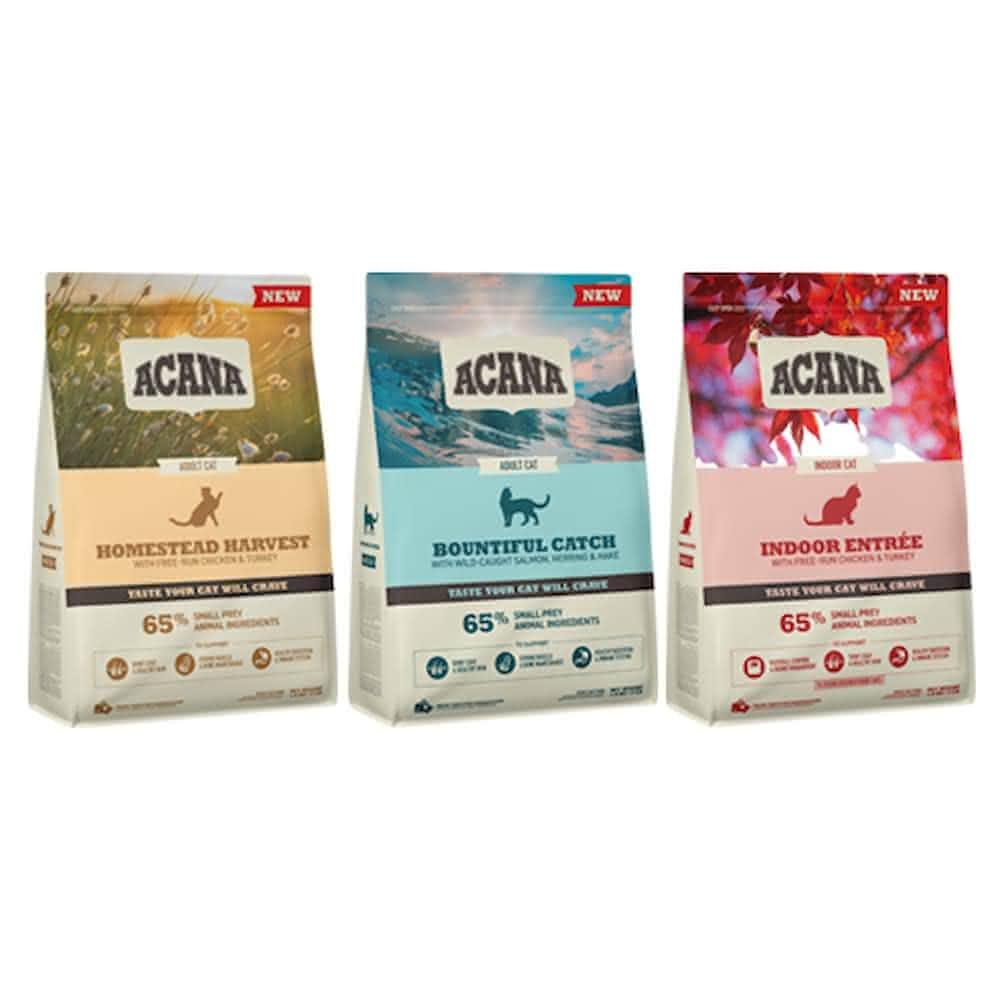 【ACANA】愛肯拿 低GI配方貓糧 4.5KG 豐盛漁獲 室內開胃 田園收穫(貓飼料/宅寵醬寵物用品)
