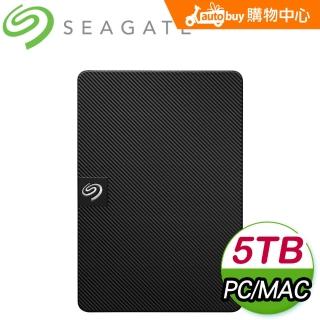 【SEAGATE 希捷】Expansion 新黑鑽 5TB 2.5吋外接硬碟(STKM5000400)