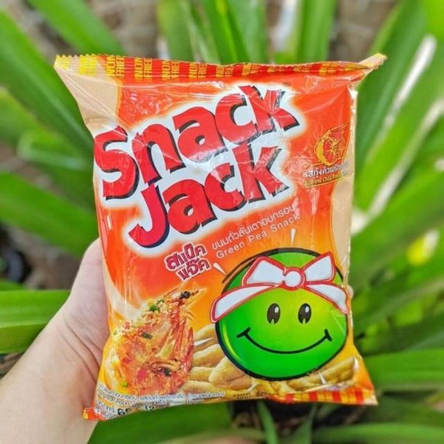 泰國🇹🇭豌豆酥 snack Jack 青豆 ขนมถั่วลันเตา 辣烤蝦 現貨秒出 ️(豌豆條)