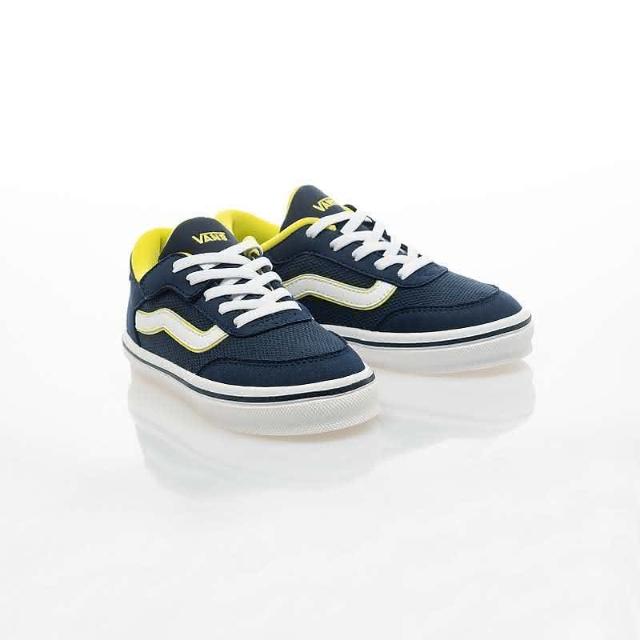 【VANS】17-22 SCLIPT 中大童鞋 休閒鞋 藍色 V243139002