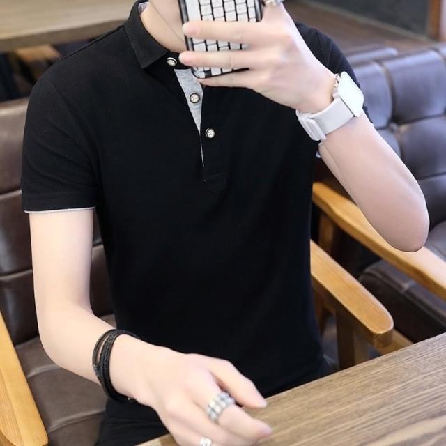 【JP】現貨-M-4XL POLO衫 男士T恤 素面 POLO 襯衫 POLO衫日常/商務 POLO衫 1536