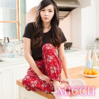 【MICCH】涼夏輕薄透氣 嫘縈棉柔垂墜風 MIT休閒長褲(知性情深)