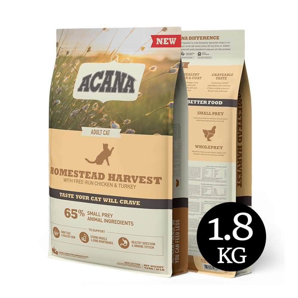 【ACANA】田園收穫低GI配方-全齡貓 1.8kg 貓咪飼料 幼貓飼料 成貓飼料 高齡貓飼料