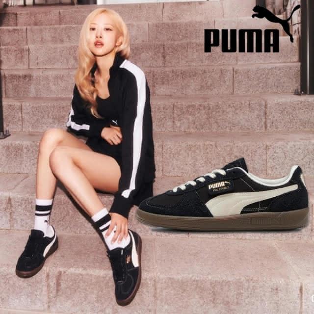 【PUMA】PUMA ROSÉ PALERMO VINTAGE 麂皮 復古 男女 德訓鞋 休閒鞋 39684104