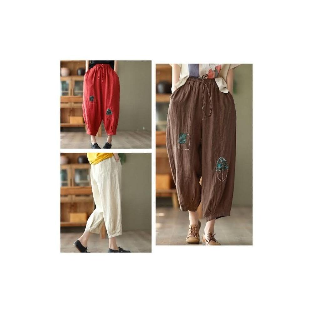 【SCL 南加州丹寧】SCL 南加州丹寧 斯里蘭卡棉麻復刻哈倫涼感寬褲