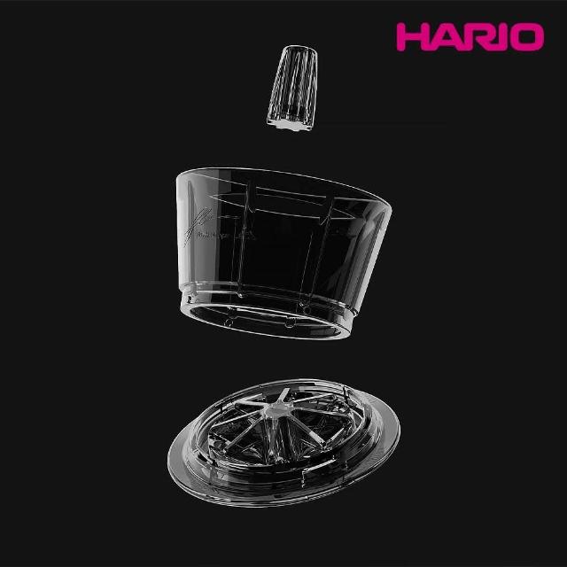 【HARIO】x Tri-Up FLOW Tritan Dripper 樹脂款 02蛋糕濾杯 - 黑色