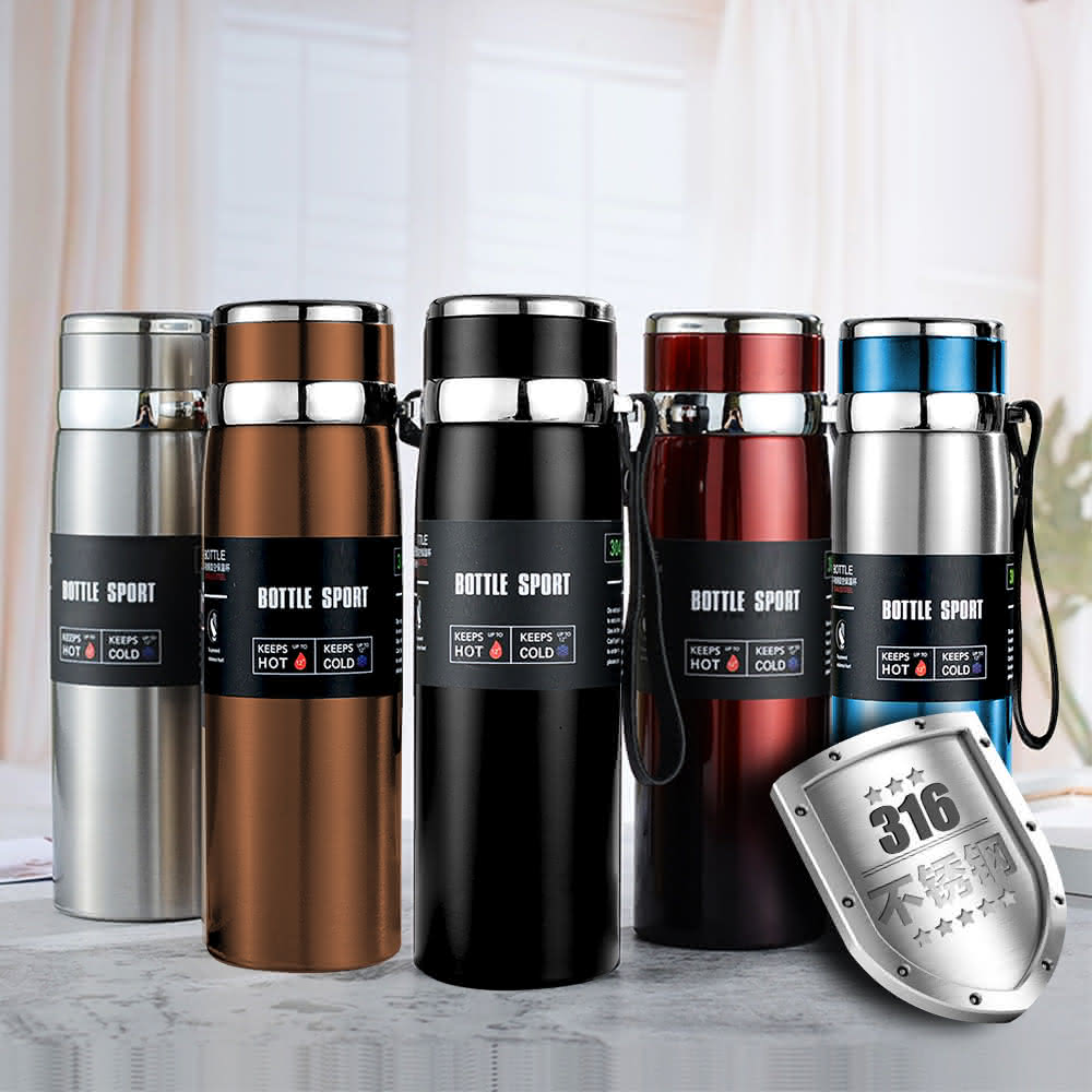 【JOEKI】316不銹鋼保溫瓶-新款(高質感 大容量 不鏽鋼保溫瓶 漸變色保溫杯 保溫瓶 保溫壺)