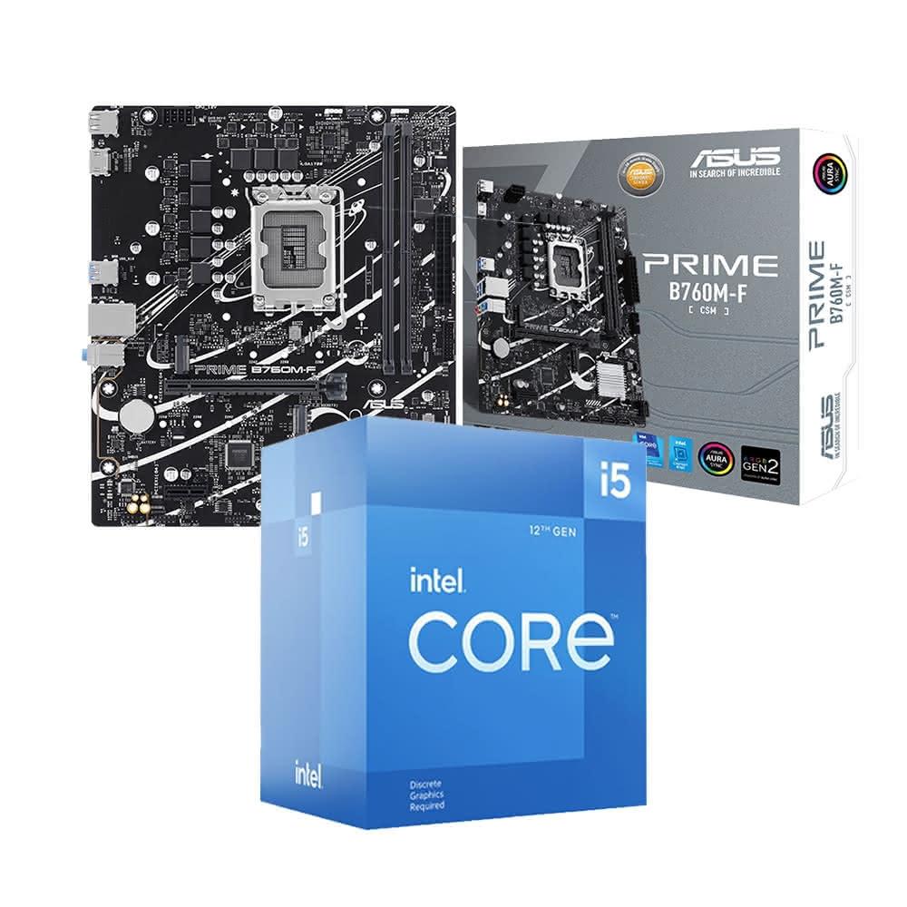 【Intel 英特爾】INTEL 14代 i5 14400 十核心+ASUS 華碩 PRIME B760M-F-CSM 主機板 ( INTEL ...