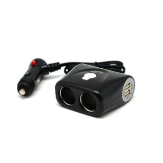 台灣製 Cliff Top 3.3A 三孔車用充電器 車用快充 車充 車用擴充(2孔高速USB + 2孔點菸器插座)