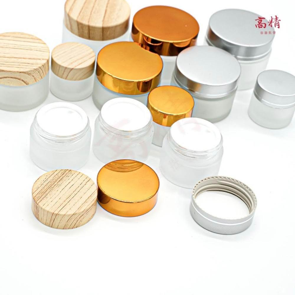 【Kao jing 高精】面霜盒 分裝盒 磨砂面霜盒 玻璃分裝盒 玻璃面霜盒 膏霜分裝盒 霜膏瓶 膏霜瓶 化妝品 分裝瓶 分裝罐