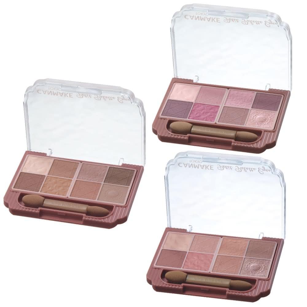 【CANMAKE】Canmake 8色眼影 眼影盤 M01 楓木千層酥 眼影 小巧 眼影調色盤