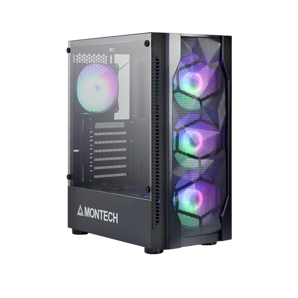 【MONTECH】君主 X1 玻璃透側 ATX電腦機殼《黑》