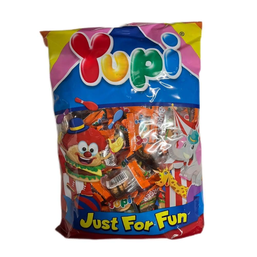 【YUPI 呦皮】漢堡QQ糖 漢堡造型軟糖 378g漢堡 軟糖 大容量 QQ糖 派對 糖果