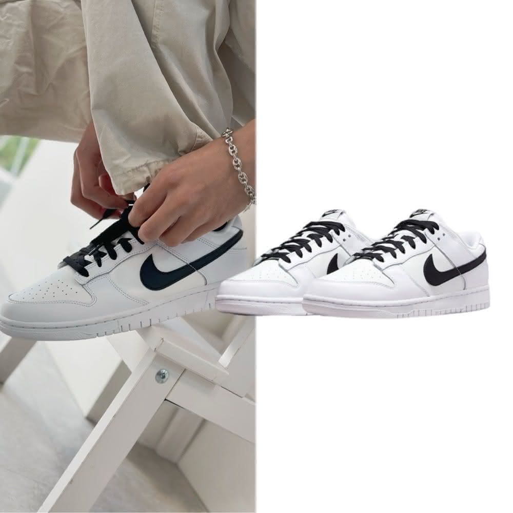 【NIKE 耐吉】NIKE DUNK LOW RETRO 男款 休閒鞋 運動鞋 白黑 熊貓 全白 DJ6188-100