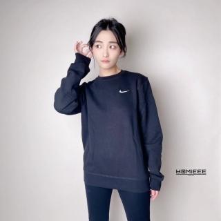 【NIKE 耐吉】Homieee Nike Club Crew 衛衣 經典 勾勾 內刷毛 黑色 623459-010623459-010