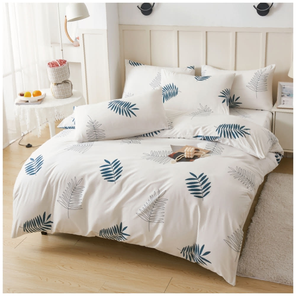 【Yatin 亞汀】可水洗 銀離子抗菌床包枕套組 木槿暖夏單人/雙人/加大 均價 舒柔親膚 床單 枕頭套