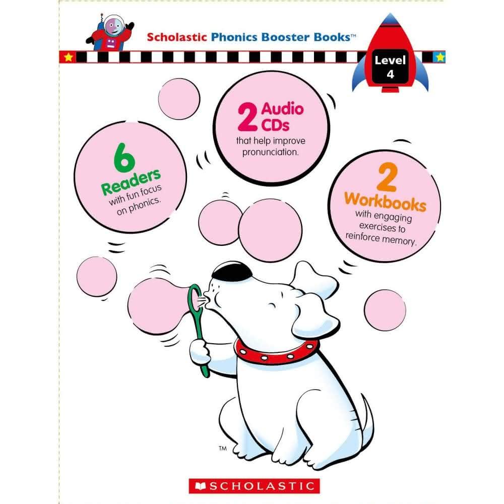 【Scholastic Inc.】Scholastic Phonics Booster Books (4) 9555717700282