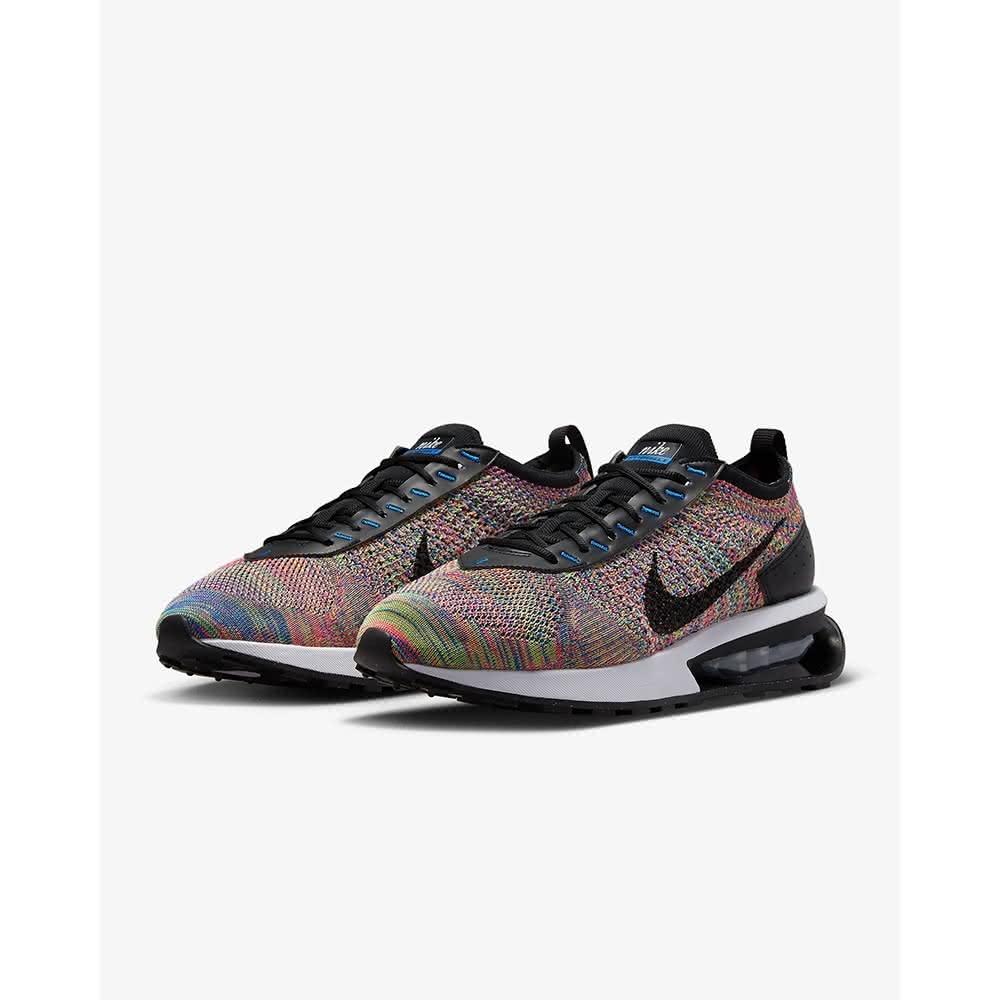 【NIKE 耐吉】NIKE AIR MAX FLYKNIT RACER 男 彩虹 編織 休閒鞋 黑 FD2765-900限時搶購