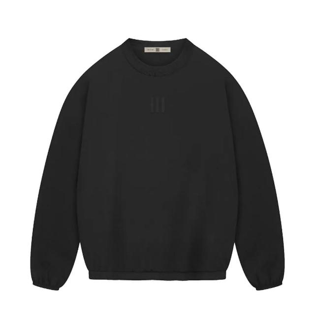 【adidas 愛迪達】Adidas x Fear of God Athletics Crew 大學T 黑色 (IS6173)