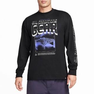 【NIKE 耐吉】Nike ACG Long-Sleeve FQ3730-010 男款長袖 黑 長T 薄長袖 寬鬆 黑紫