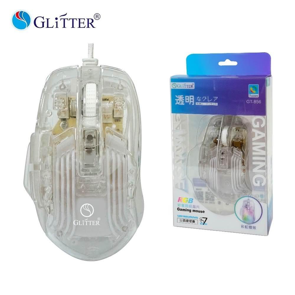 GT-856 USB透明有線光學滑鼠