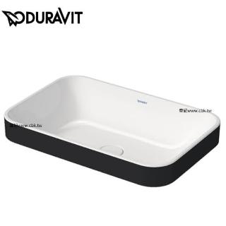 德國DURAVIT Happy D.2 Plus 60CM 檯面盆(內白外黑) 2359606100 (章記)