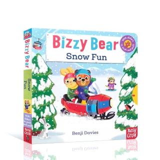 硬頁遊戲書 Bizzy Bear: Snow Fun 附故事音檔(QR code聽音檔)