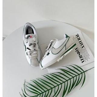【NIKE 耐吉】NIKE CORTEZ 阿甘 白森林綠 女款 女鞋 FQ0259-110