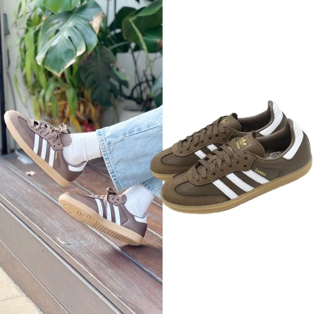 【adidas 愛迪達】ADIDAS ORIGINALS SAMBA OG W 巧克力 可可 德訓鞋 復古 女鞋 休閒鞋 運動鞋 IE6522