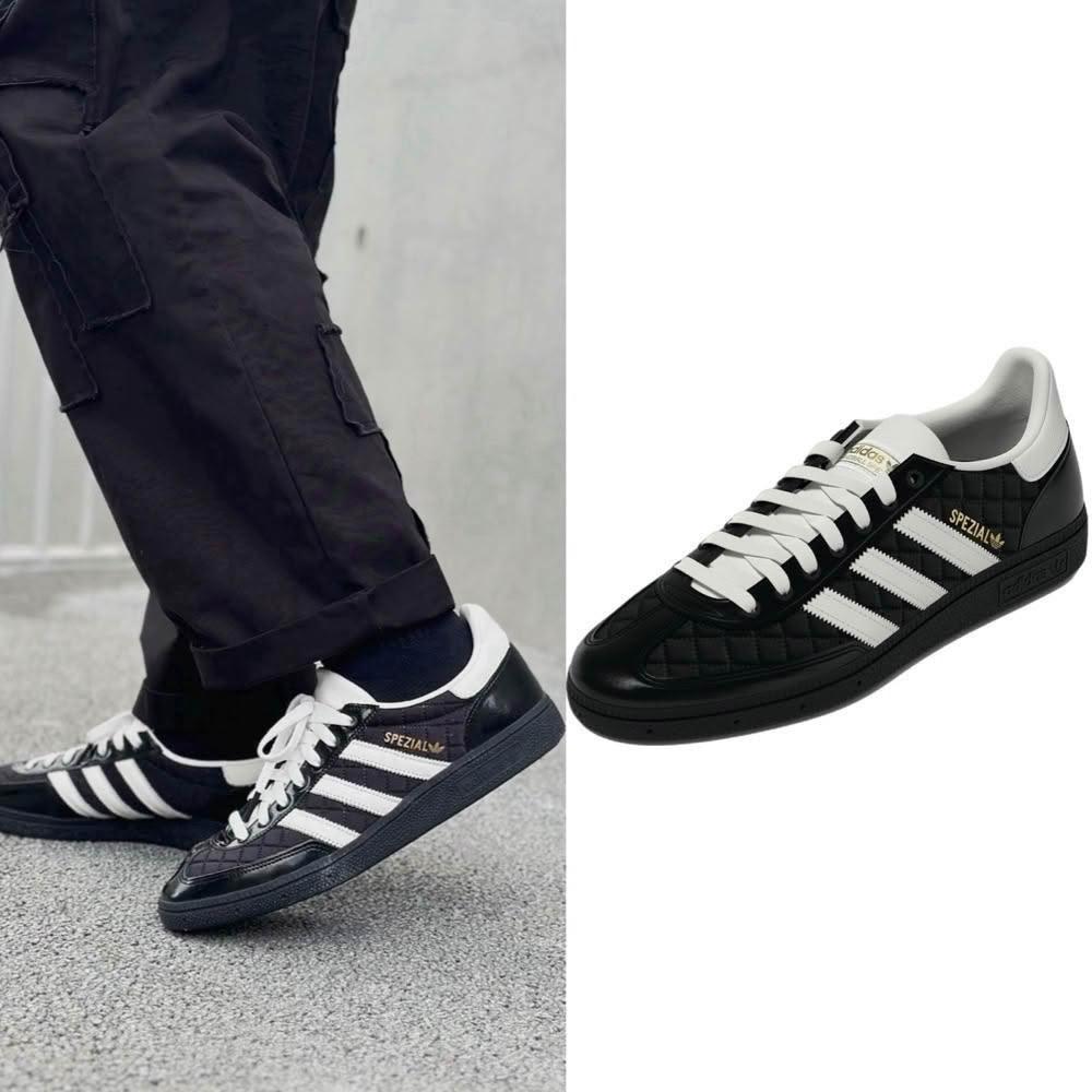 【adidas 愛迪達】ADIDAS ORIGINALS SPEZIAL 小香風 BLUE TRIO 黑 菱格紋 情侶款 男女 休閒鞋 運動鞋 ...