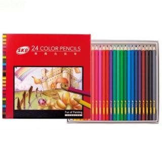 【SKB 文明】SKB NP-130 樂趣色鉛筆 24色 紙盒