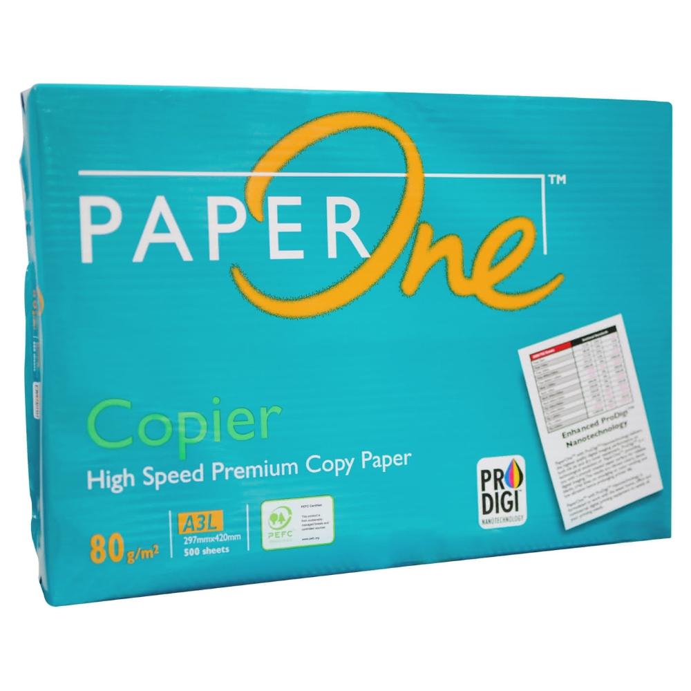 【PaperOne】PAPER ONE 綠包80P A3 影印紙 5包/箱