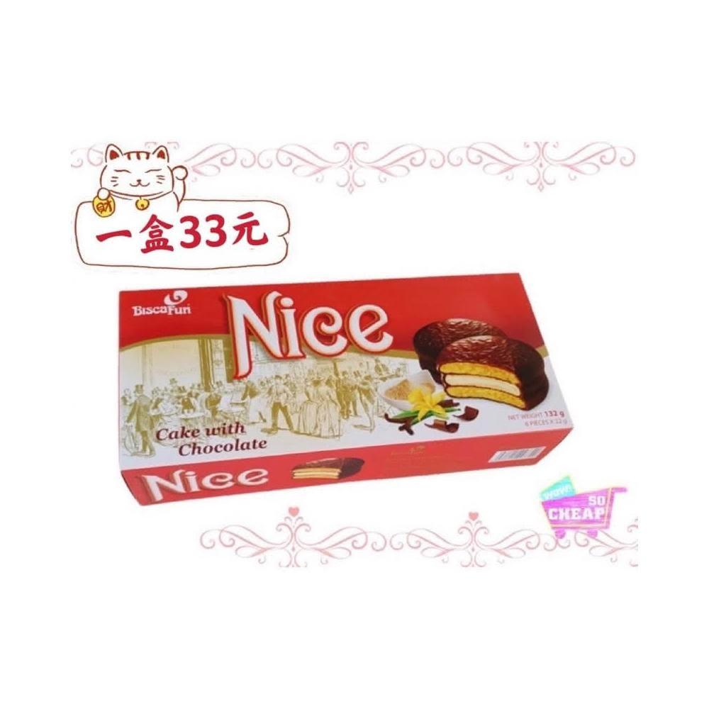 NICE 乃詩巧克力派132g（6包入)