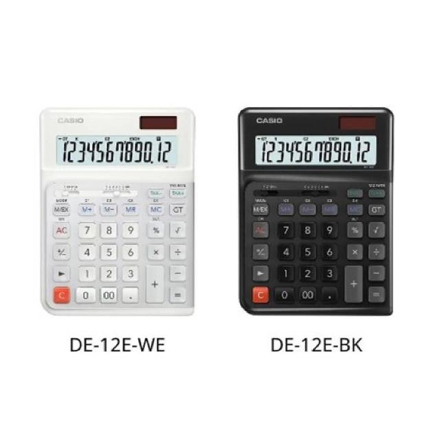 【CASIO 卡西歐】3°度人體工學計算機(DE-12E BK/WE)