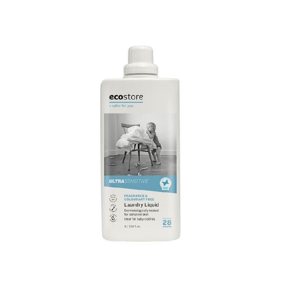 【ecostore 宜可誠】(抗敏無香/1000ML) ecostore 宜可誠 紐西蘭 超濃縮環保洗衣精(溫和不刺激肌膚/適合孕媽咪過敏體質)