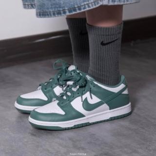 【NIKE 耐吉】Nike Dunk Low GS 女鞋 復古 雲杉綠 白綠 HF4798-100